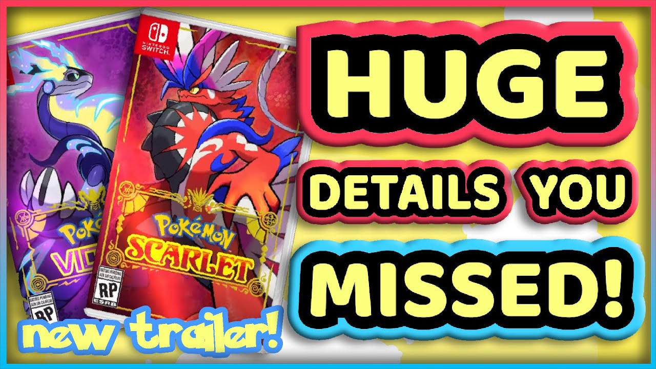 SECRET Pokémon Scarlet & violet Gameplay Trailer Details you MISSED ...