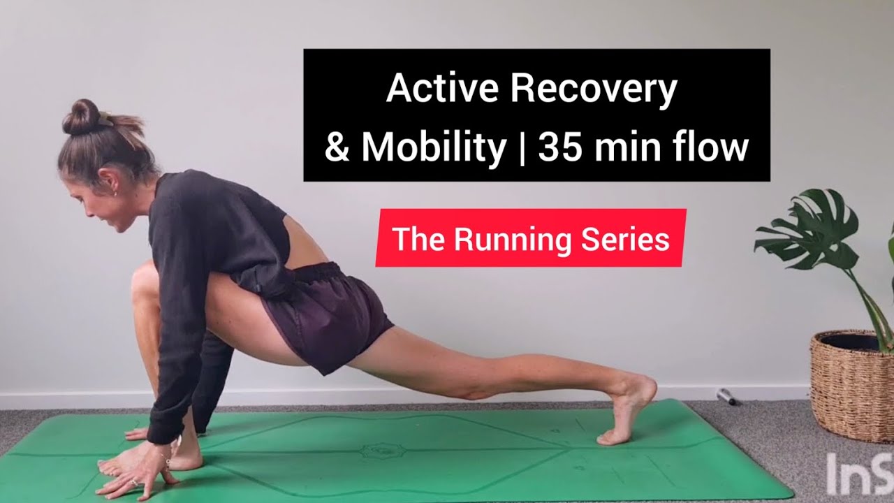 Active Running Recovery | Hips, quads lower back release | 35 min flow ...