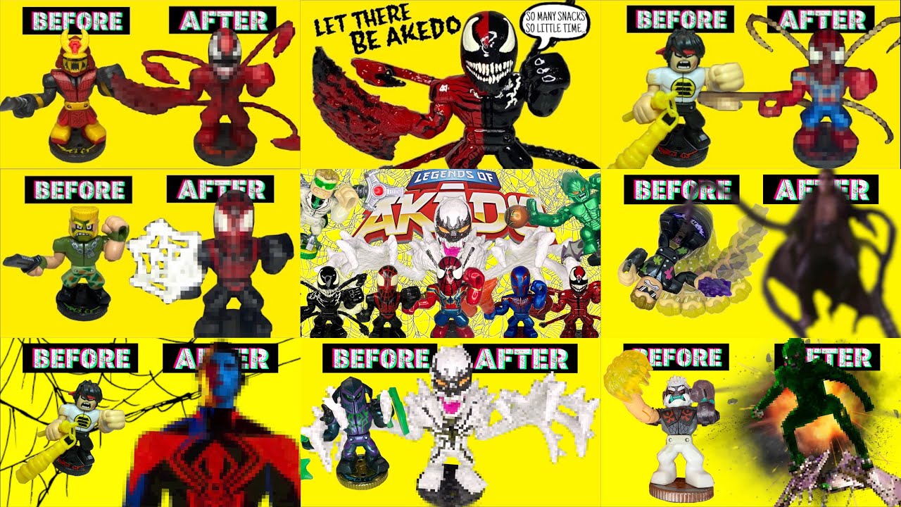 Custom Spider-man Akedo Warrior Compilation & Tournament Carnage, Venom ...