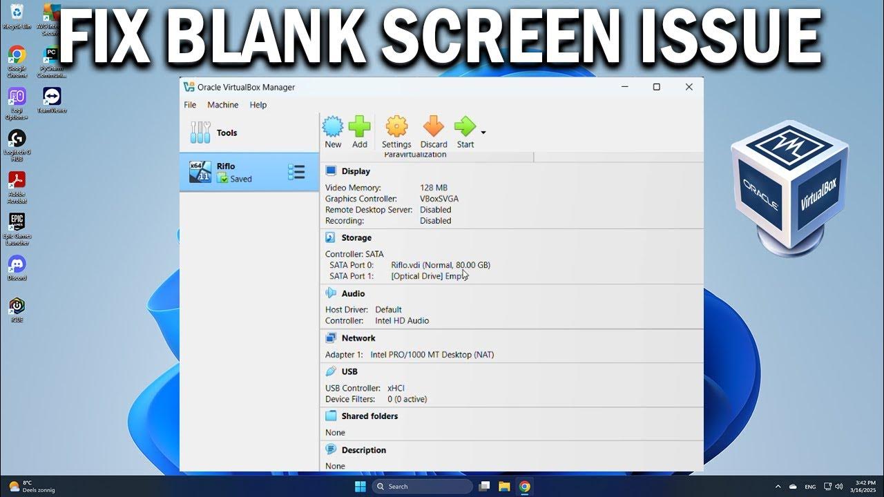 How To Fix VirtualBox Blank or Black Screen Issue (2025) - Easy Fix - YouTube