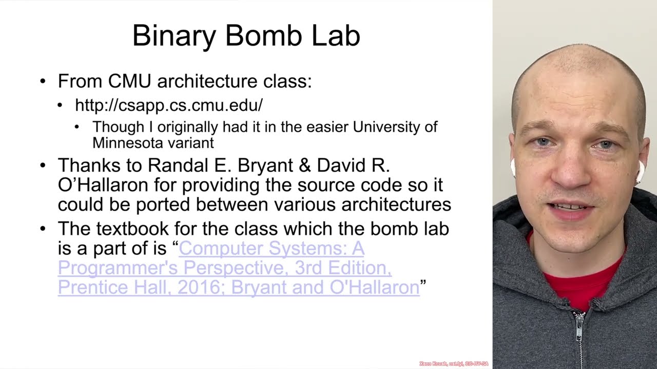 CMU Binary Bomb Lab: Intro - Architecture 1001: x86-64 Assembly - YouTube