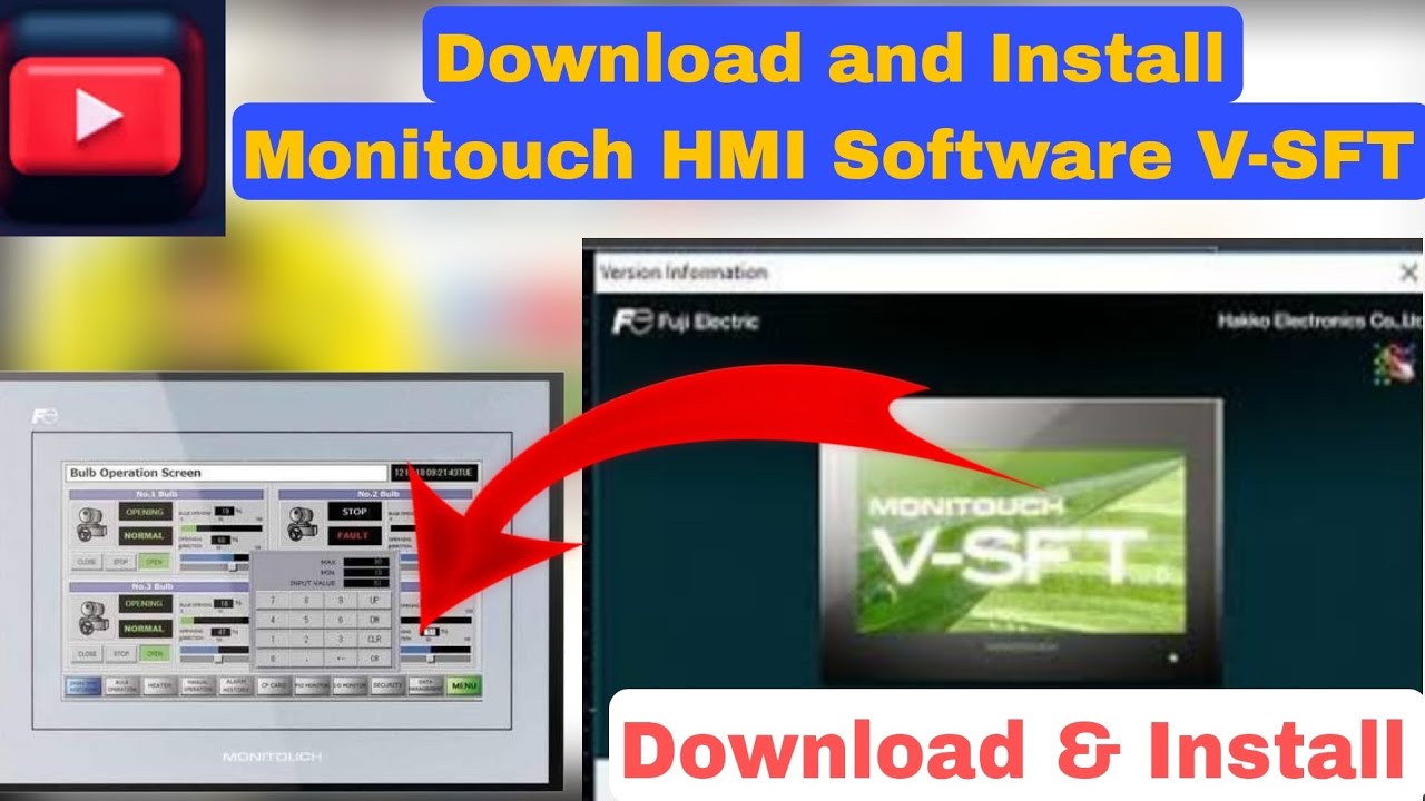 How to Download and installed Monitouch HMI Software V-SFT in Your PC ...