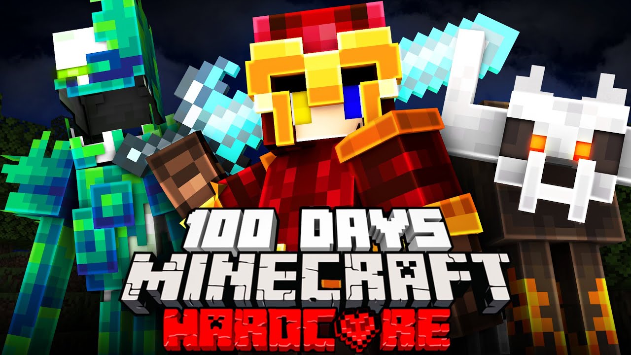 I Survived 100 Days as a BLOOD MAGE in Hardcore Minecraft - YouTube