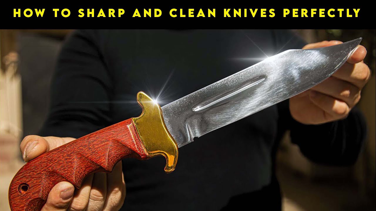 2 of the best ways to sharp and clean your knives perfectly *EASY ...