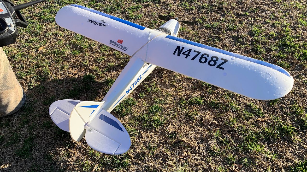 Learning to fly comes with crashes #rc #plane #hobbyzone Super Cub ...