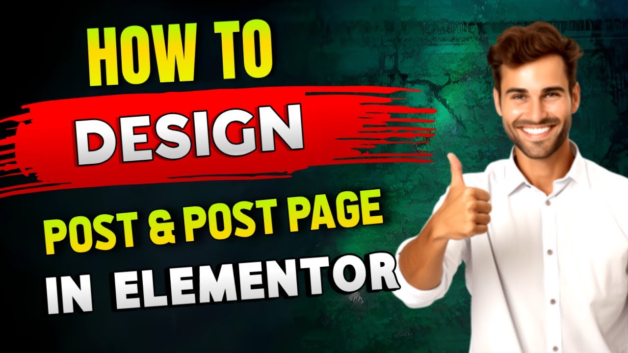 How to Design a Post in Elementor | Single Post Design Tutorial 🚀 - YouTube