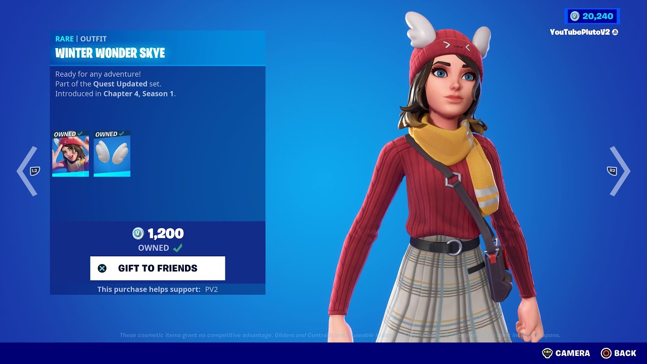 The NEW Winter Wonder Skye Skin In Fortnite.. - YouTube