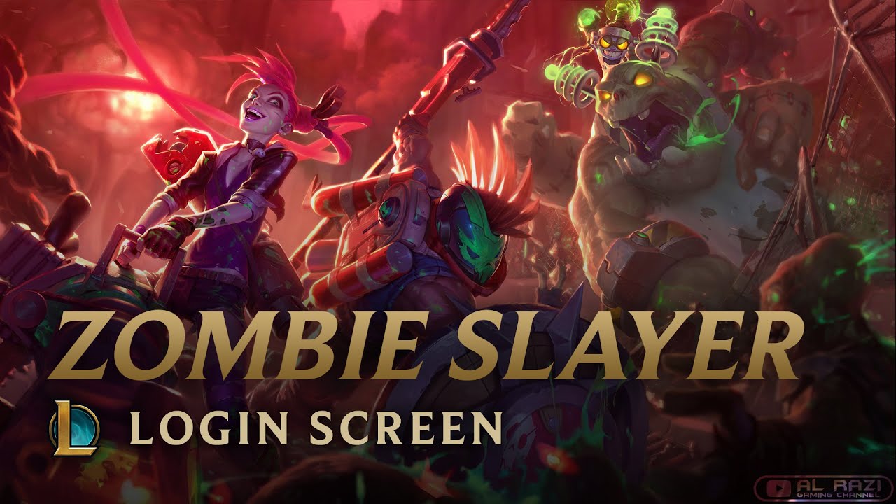 Zombie Slayer Jinx, Pantheon, Nunu & Willump | Login Screen - League of ...