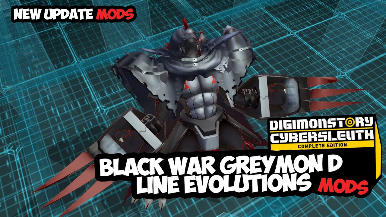 BLACK WARGREYMON D EVOLUTION LINE | DIGIMON STORY CYBER SLEUTH MOD # ...