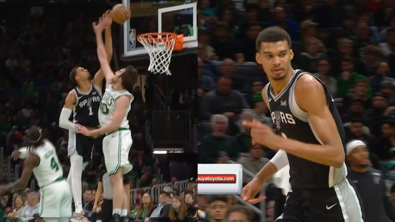 Victor Wembanyama poster dunk had Celtics commentators absolutely ...