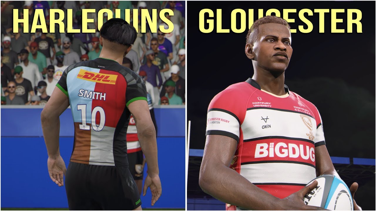 Rugby 25 - Gloucester Vs Harlequins Gameplay (Gallagher Premiership ...