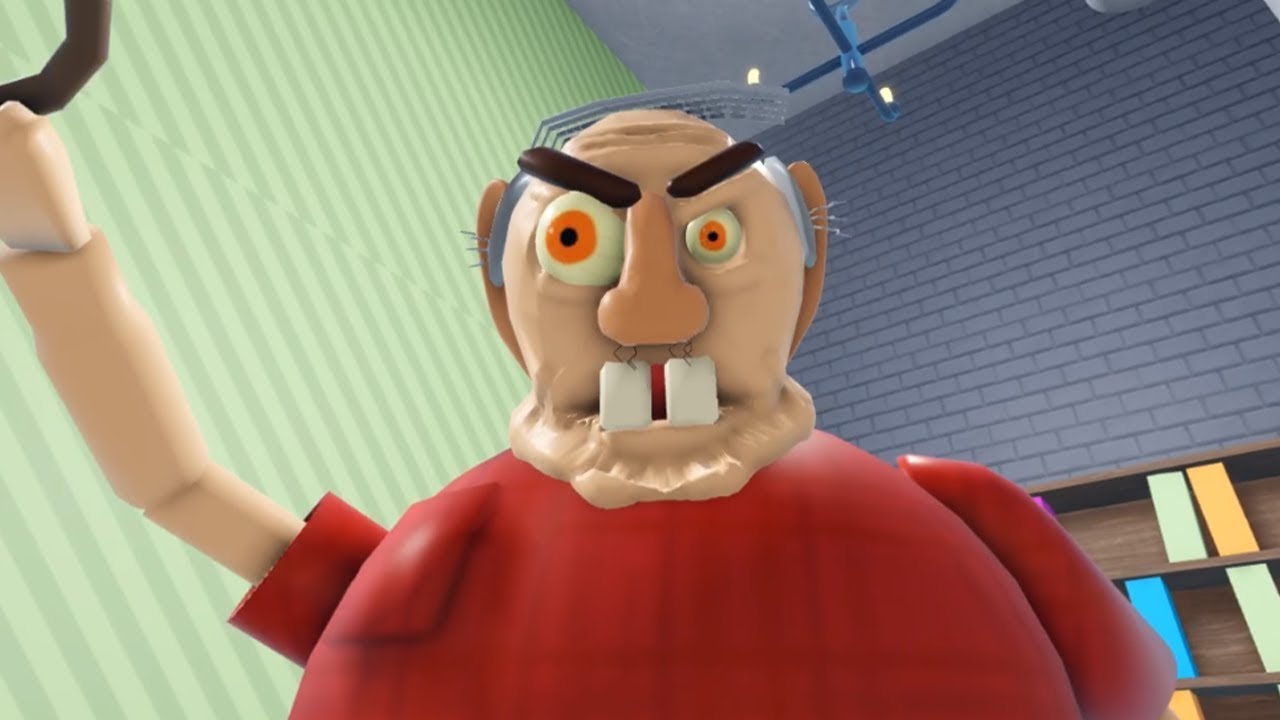 Evil grandpa obby - YouTube