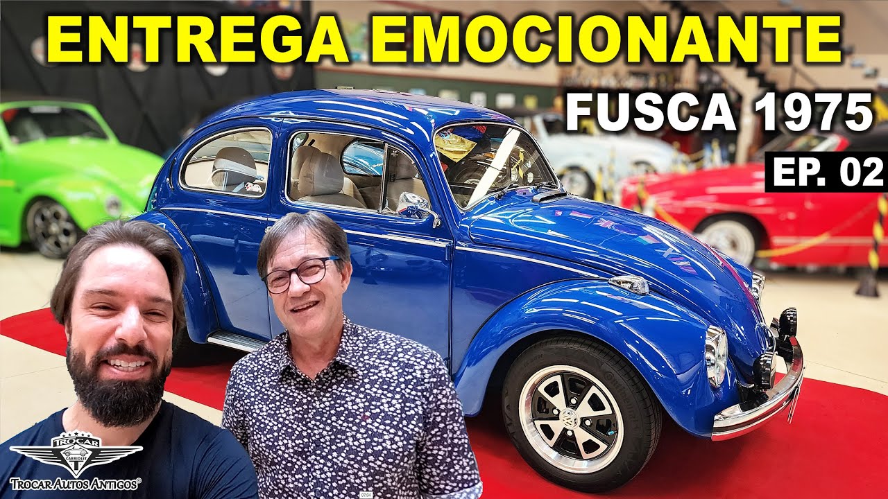 HISTÓRIA EMOCIONANTE!💙 FUSCA AZUL DANÚBIO 1975 - Projeto de Tapeçaria ...