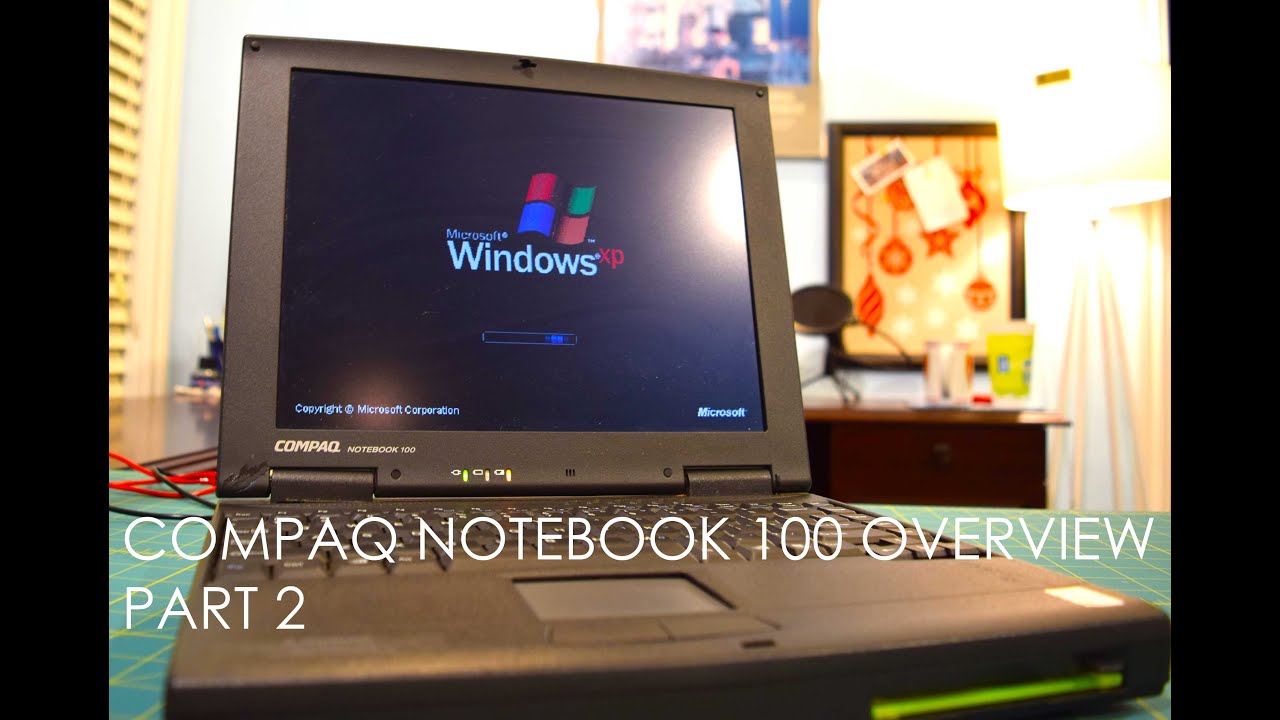 Garage Sale Finds: $5 Compaq Notebook 100 Overview Part 2 - YouTube