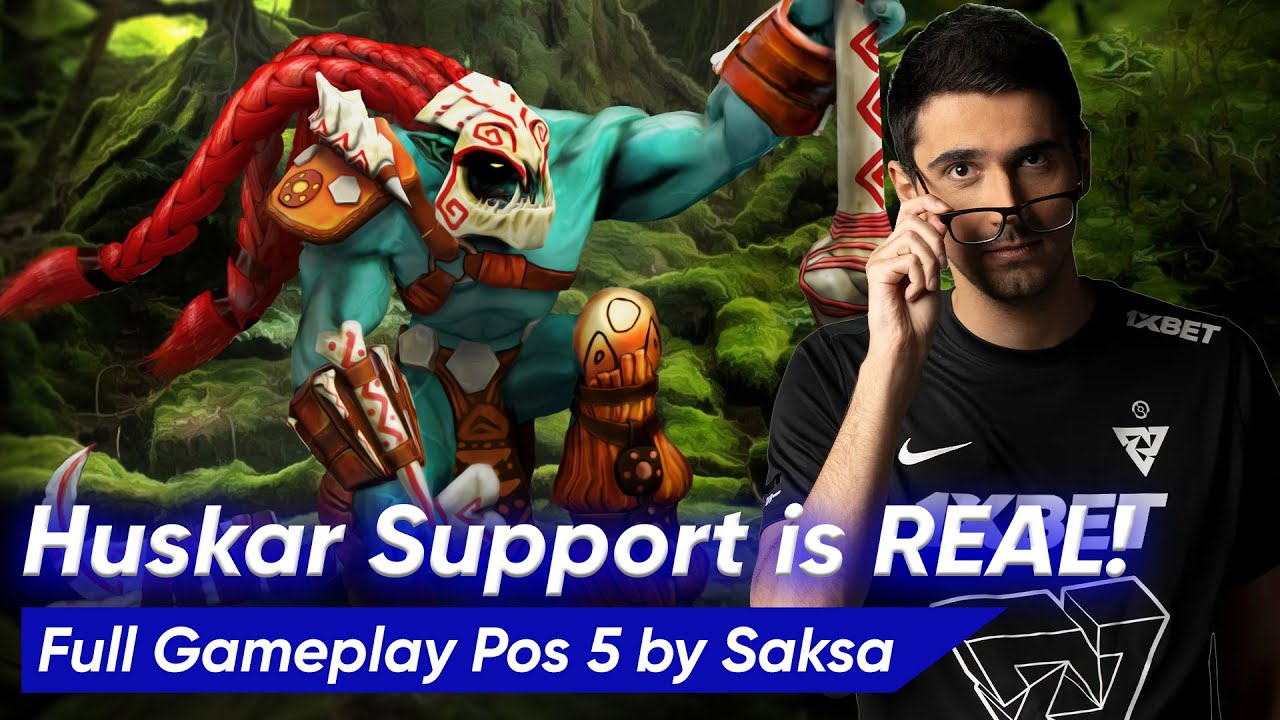 Saksa Huskar Hard Support Pos 5 7.35b | Dota 2 Pro Gameplay - YouTube