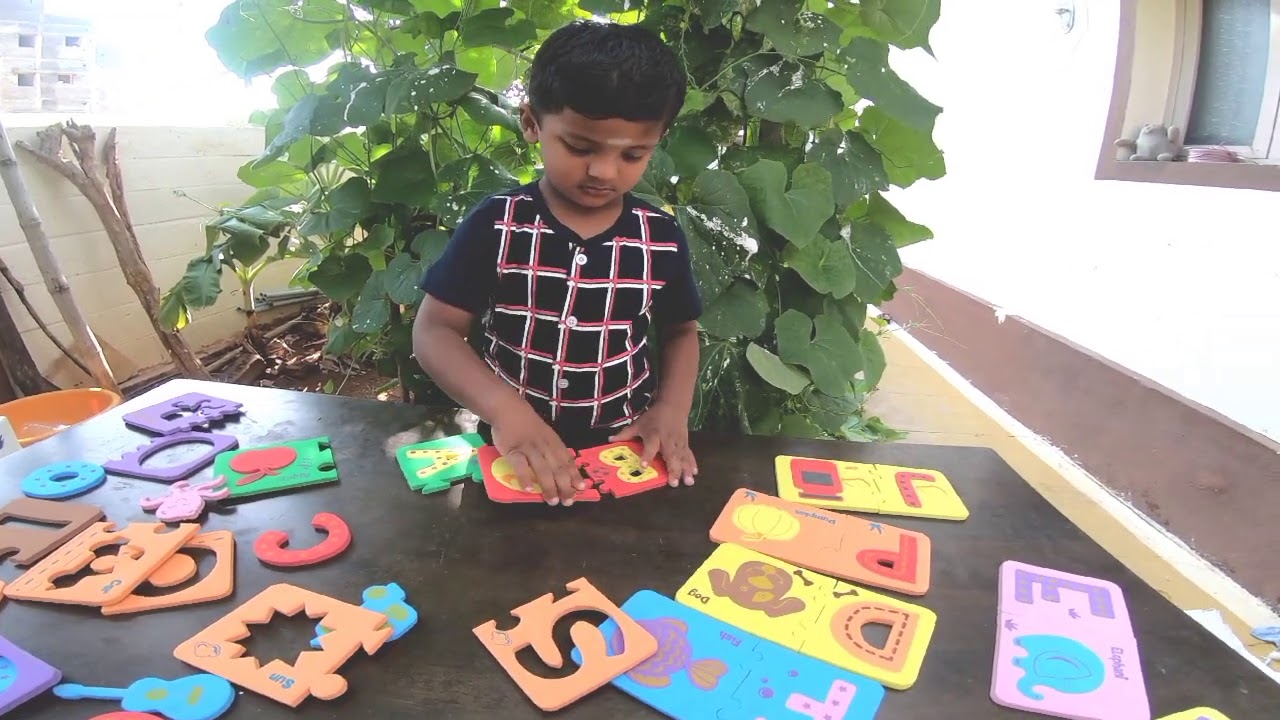 ALPHA PUZZLE MATCHING - YouTube