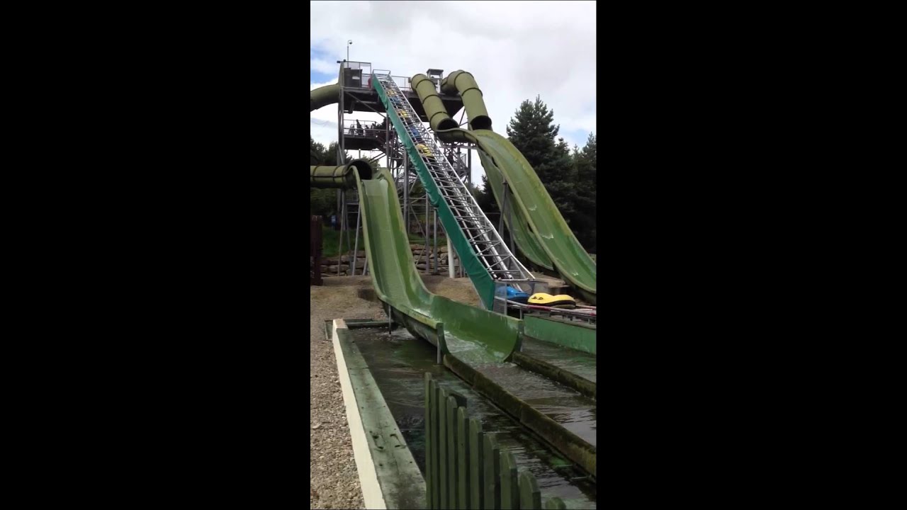 Lightwater valley water slide - YouTube