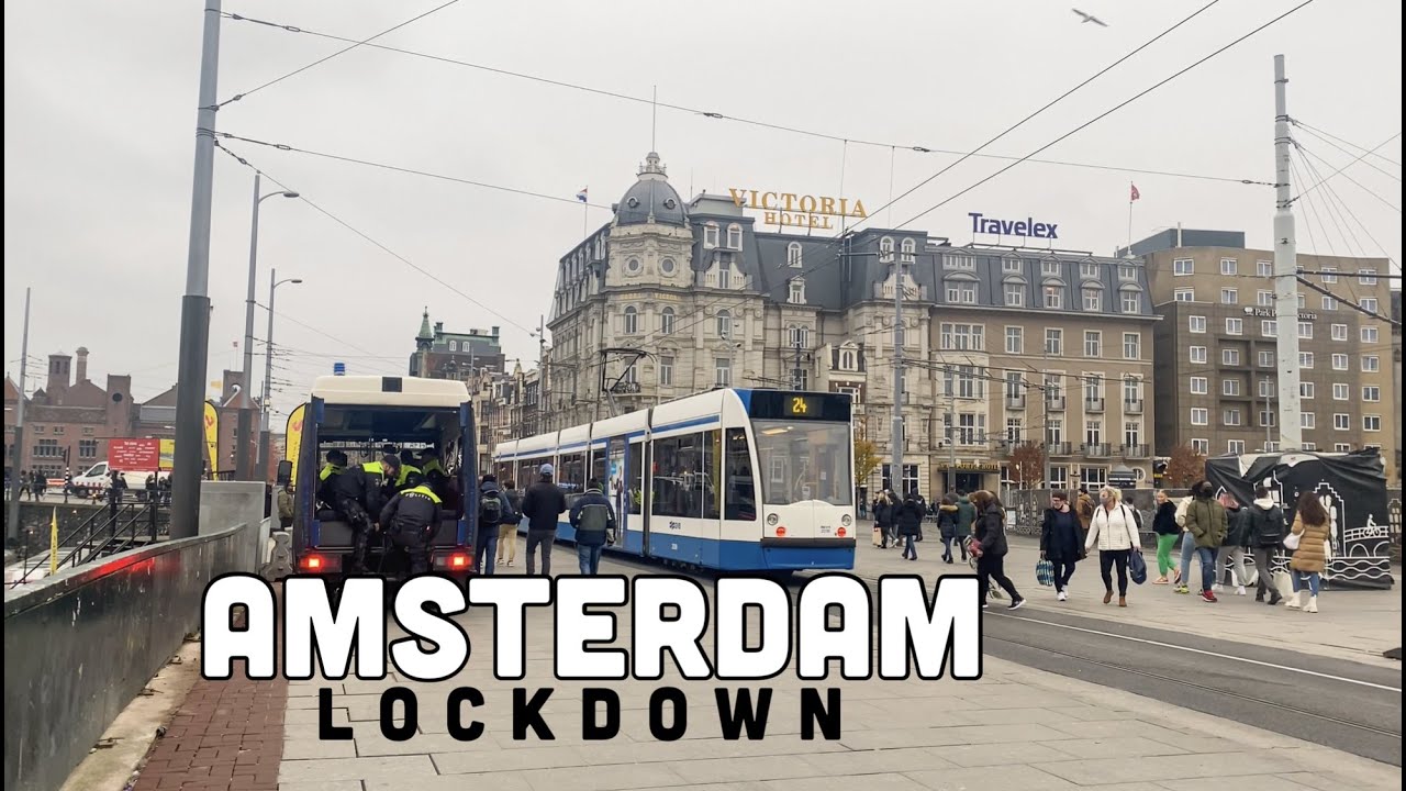 AMSTERDAM CENTRAL STATION | Lockdown Walking Tour | The Netherlands [4K ...