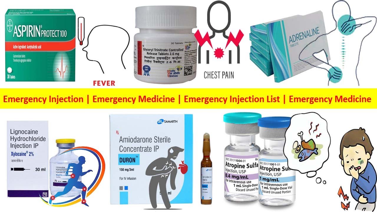 Emergency Injection | Emergency Medicine | Emergency Injection List ...