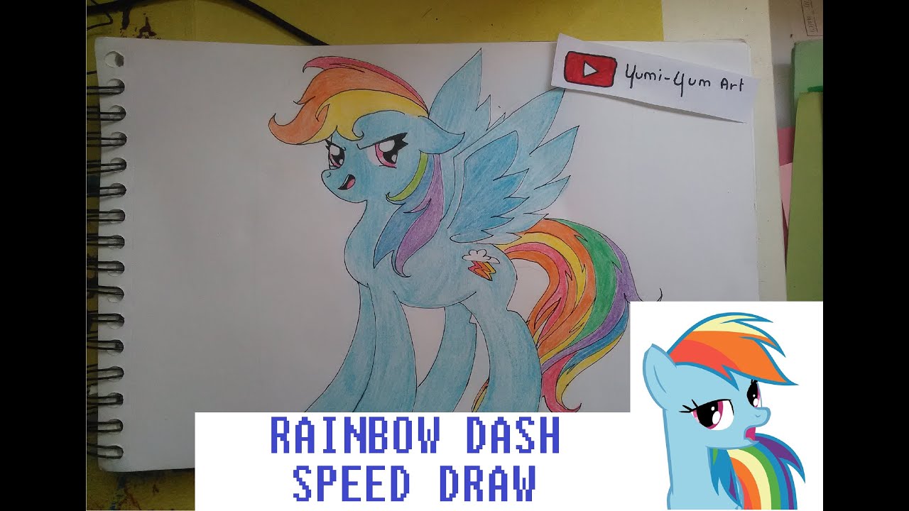 Rainbow Dash - My Little Pony ( Speed Draw ) - YouTube