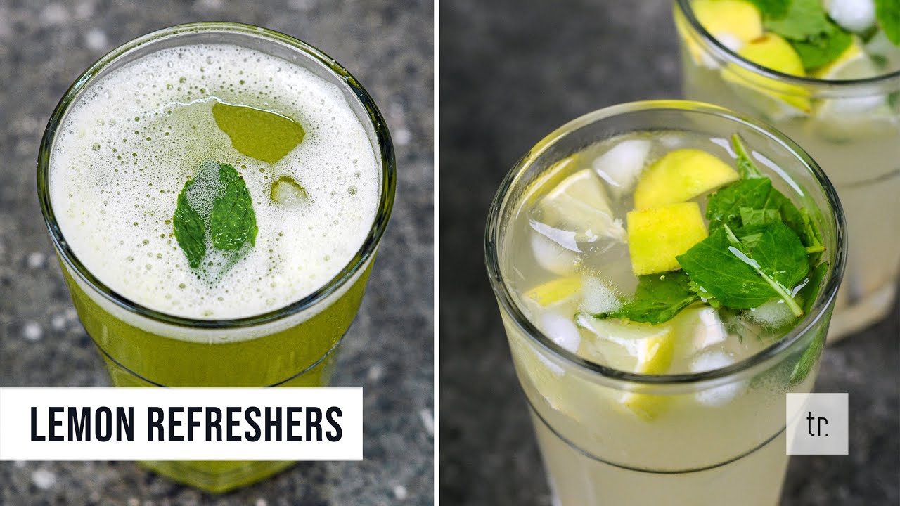 Lemon Refresher l Summer drinks l Detox refreshers - YouTube