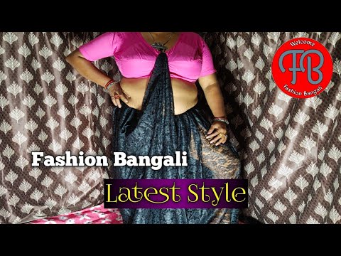 Ultra low waist saree wearing tutorial by Fashion Bangali | Unique ...