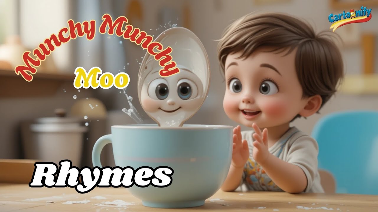 Munchy Munchy Moo | English Kids Food Song | Funny Cartoon Rhyme for ...
