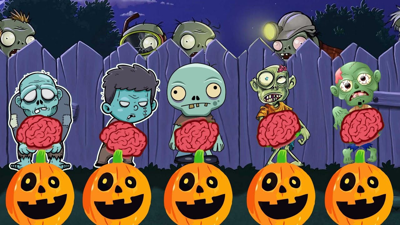 🧟‍♀️Five little zombies jumping on the bed 🐵| kids song | Cocomelon # ...
