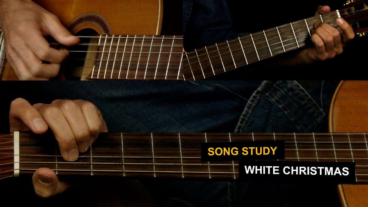 White Christmas Guitar Lesson - Fingerstyle Chord Melody - YouTube