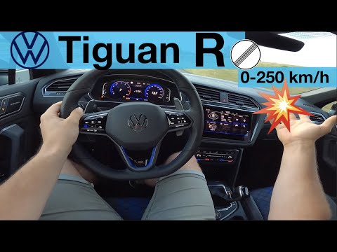 Volkswagen Tiguan R (235 kW) POV Test Drive + Acceleration 0-250 km/h
