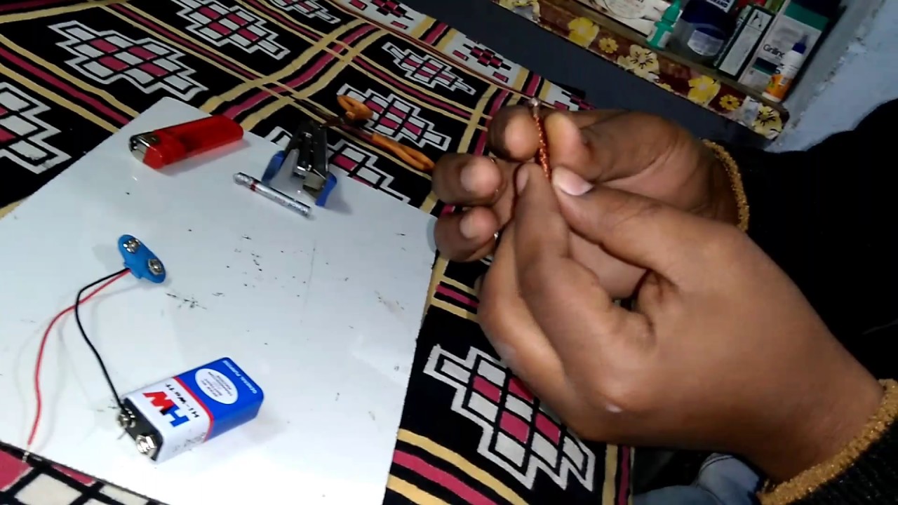 How to make a simple electromagnet..? - YouTube