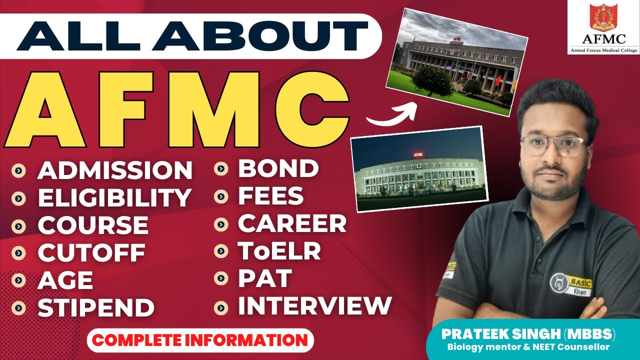 All about AFMC🔥 | AFMC Admission Process | AFMC Cutoff | AGE | BOND ...