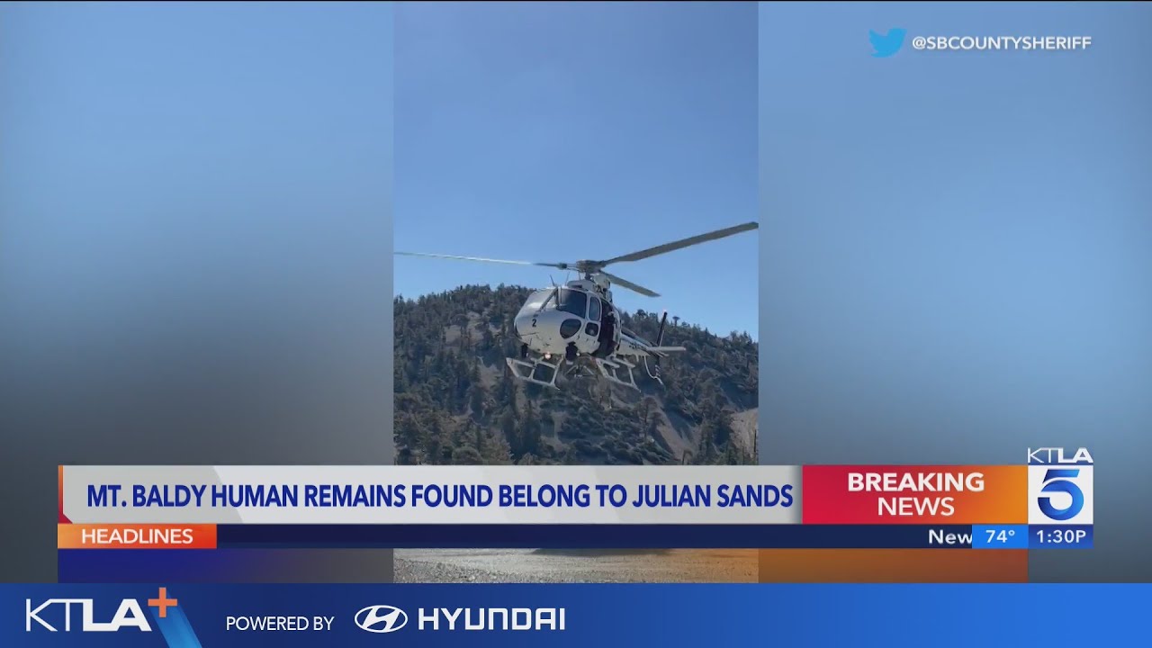 Remains found on Mt. Baldy identified as actor Julian Sands - YouTube