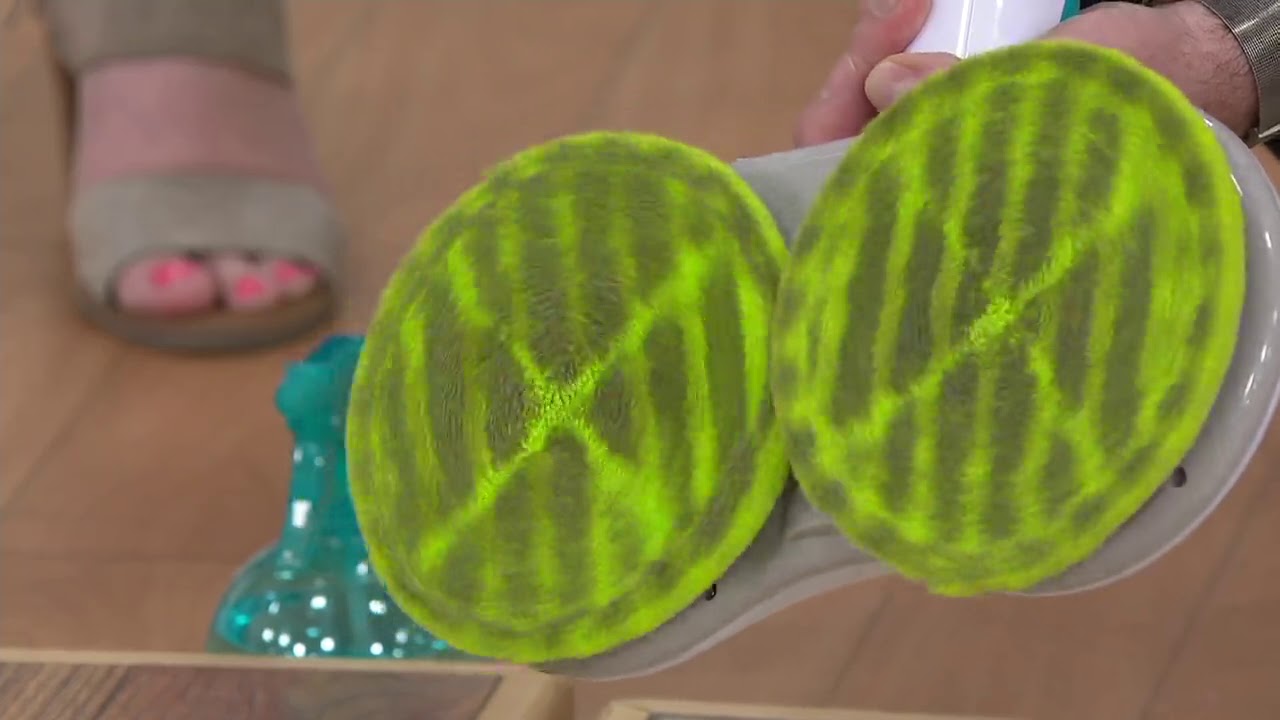 Hover Scrubber Cordless Dual Head Mop & 4 Microfiber Scrubbing Pads on ...