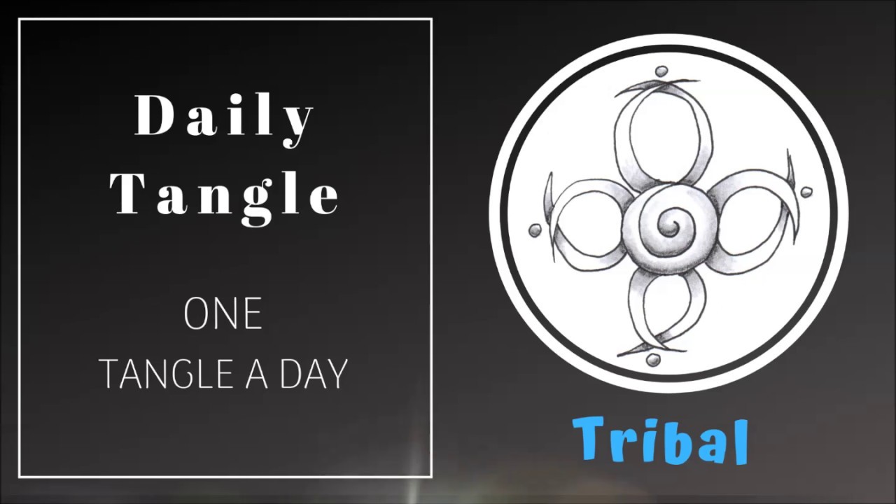 Daily Tangle - Tribal |How to draw...| - YouTube