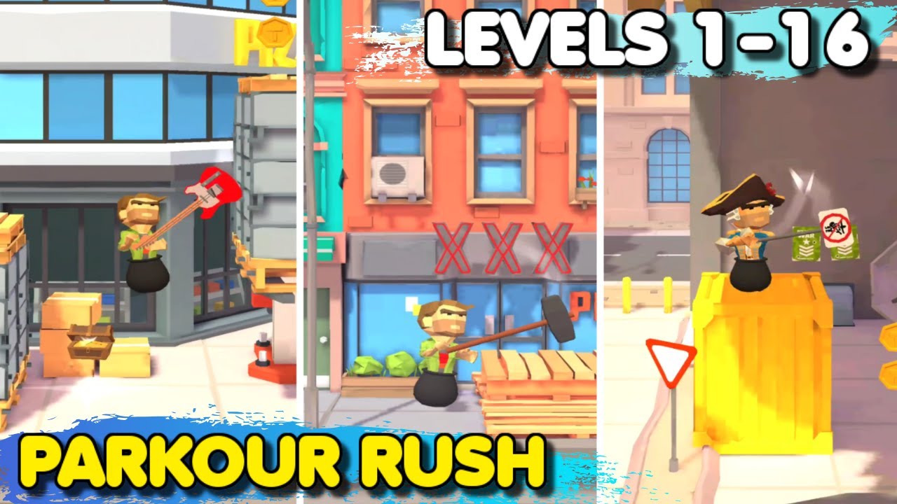 Parkour Rush PvP: Game Similar to Getting Over It – All Levels 1 -16 ...
