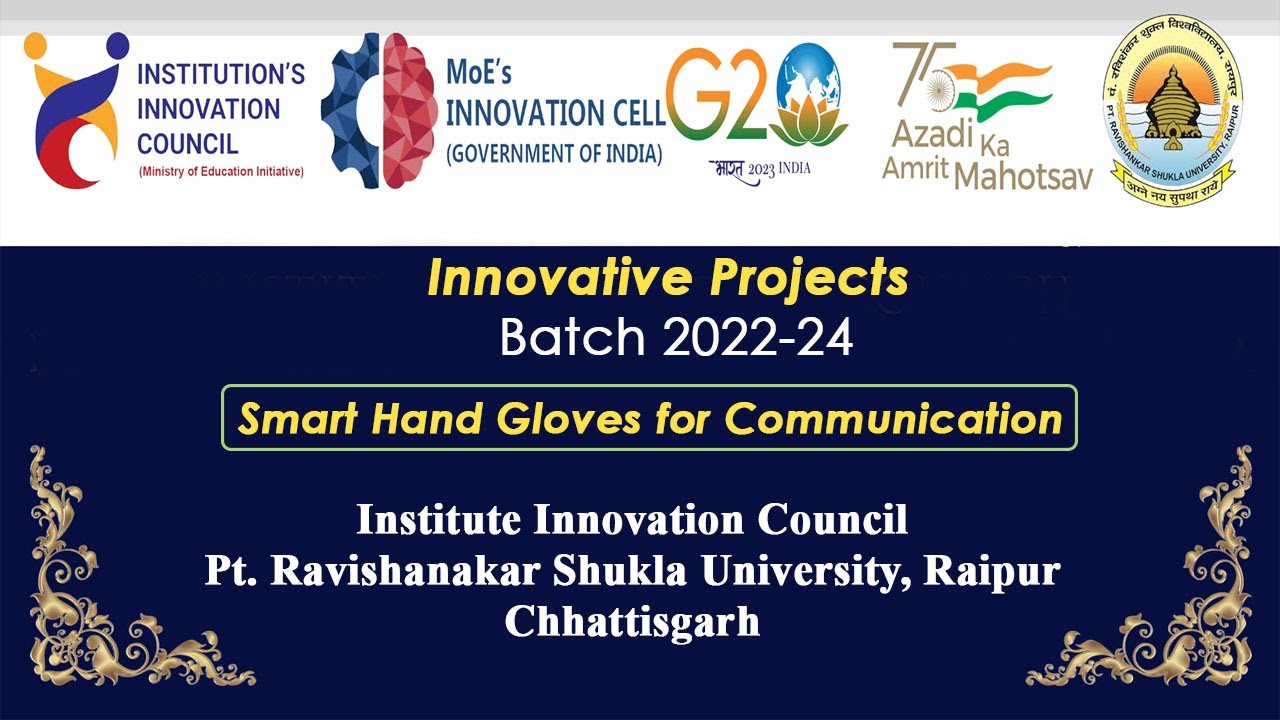 Innovative Projects | Smart Hand Gloves for Communication | Shrikanth ...