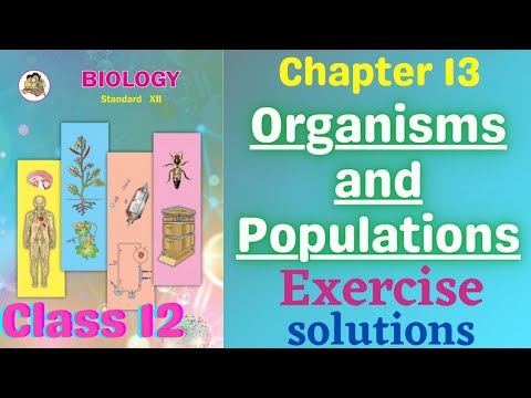 Organisms and Populations class 12 biology chapter 13 Exercise ...
