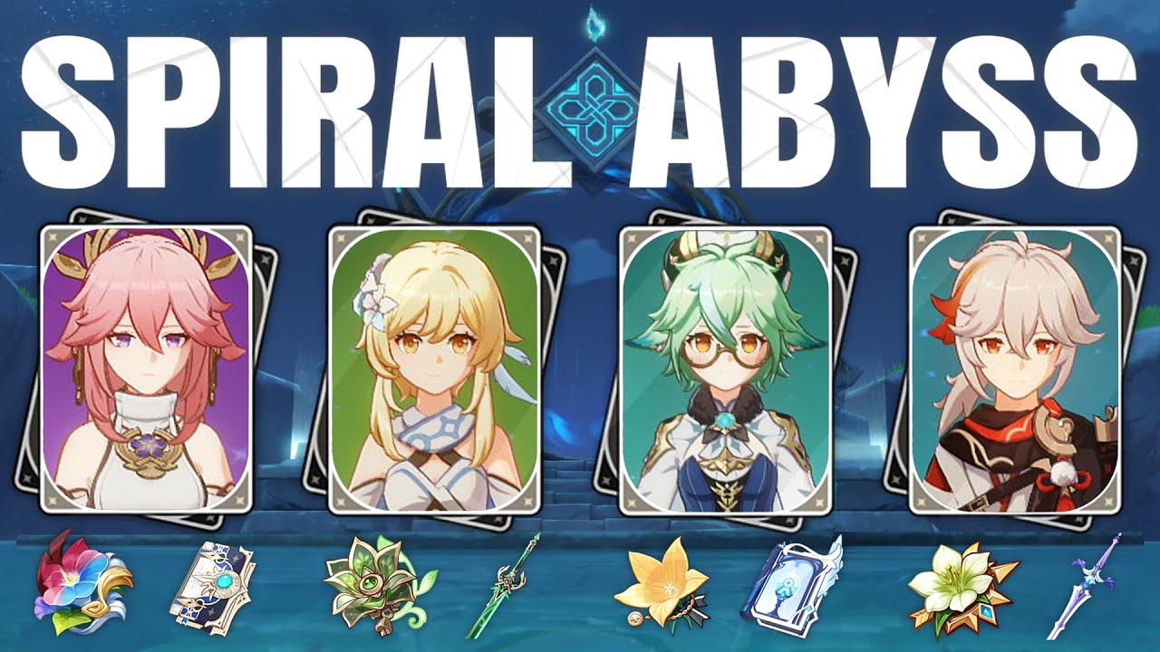 Aggramiko Wind | Abyss 12-2-1 | Yae Miko Dendro Traveler Sucrose Kazuha ...