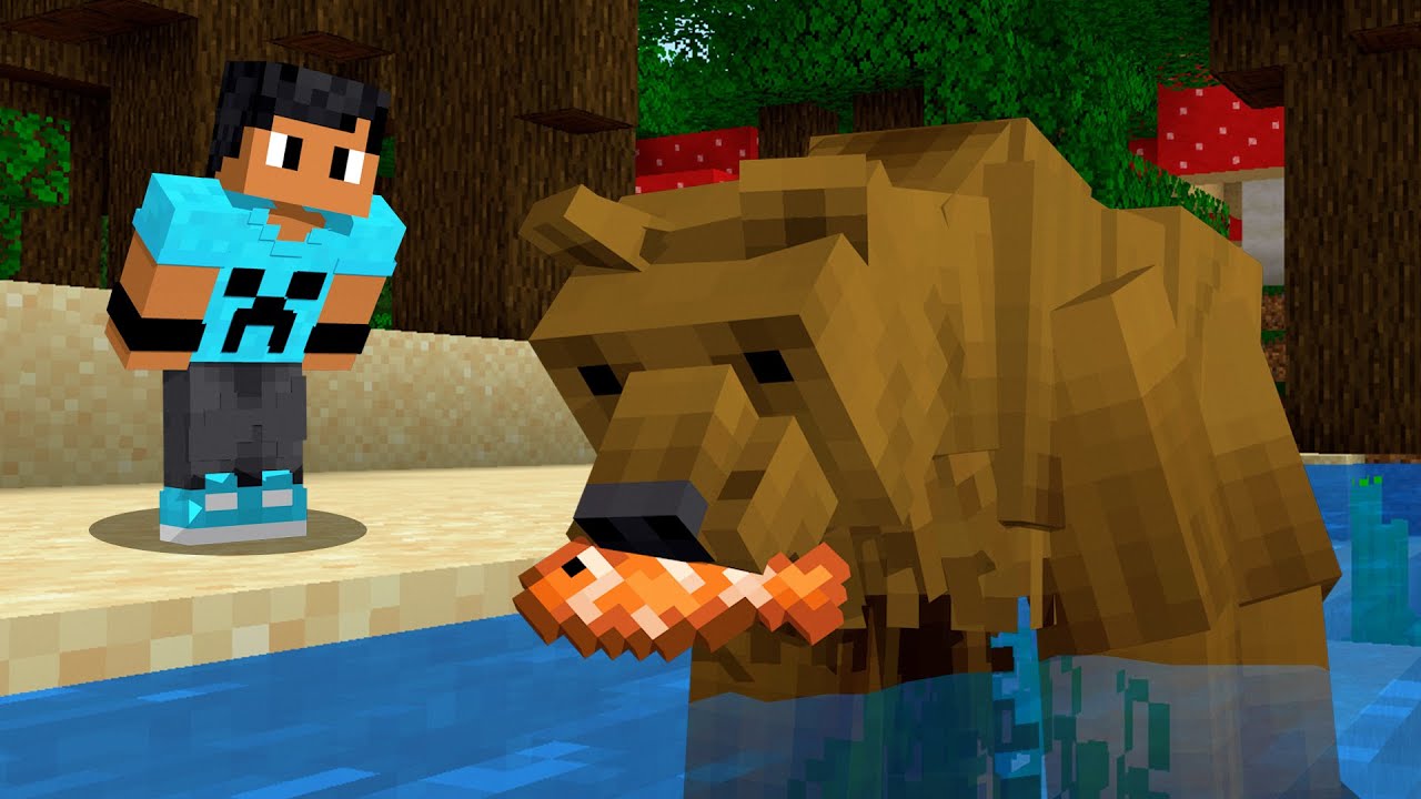 CAPTURANDO O MAIOR URSO DO MINECRAFT - YouTube