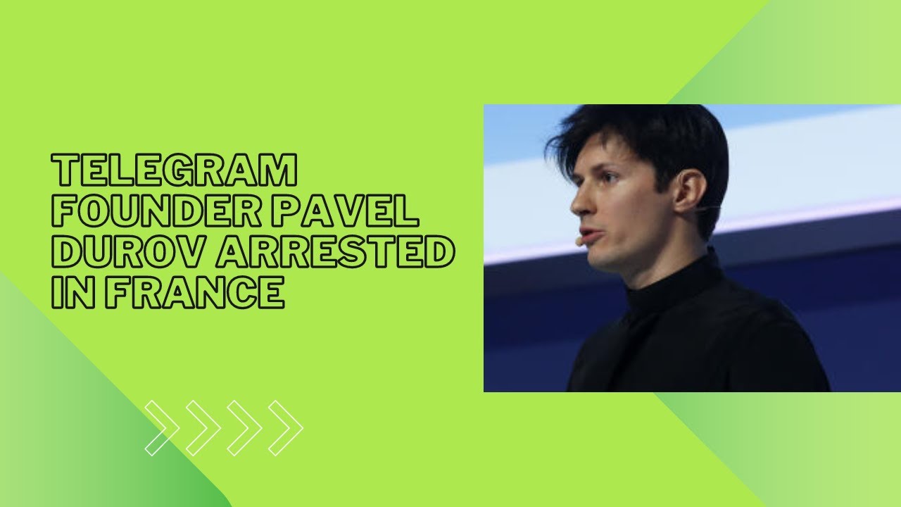 Telegram Founder Pavel Durov Arrested in France - YouTube