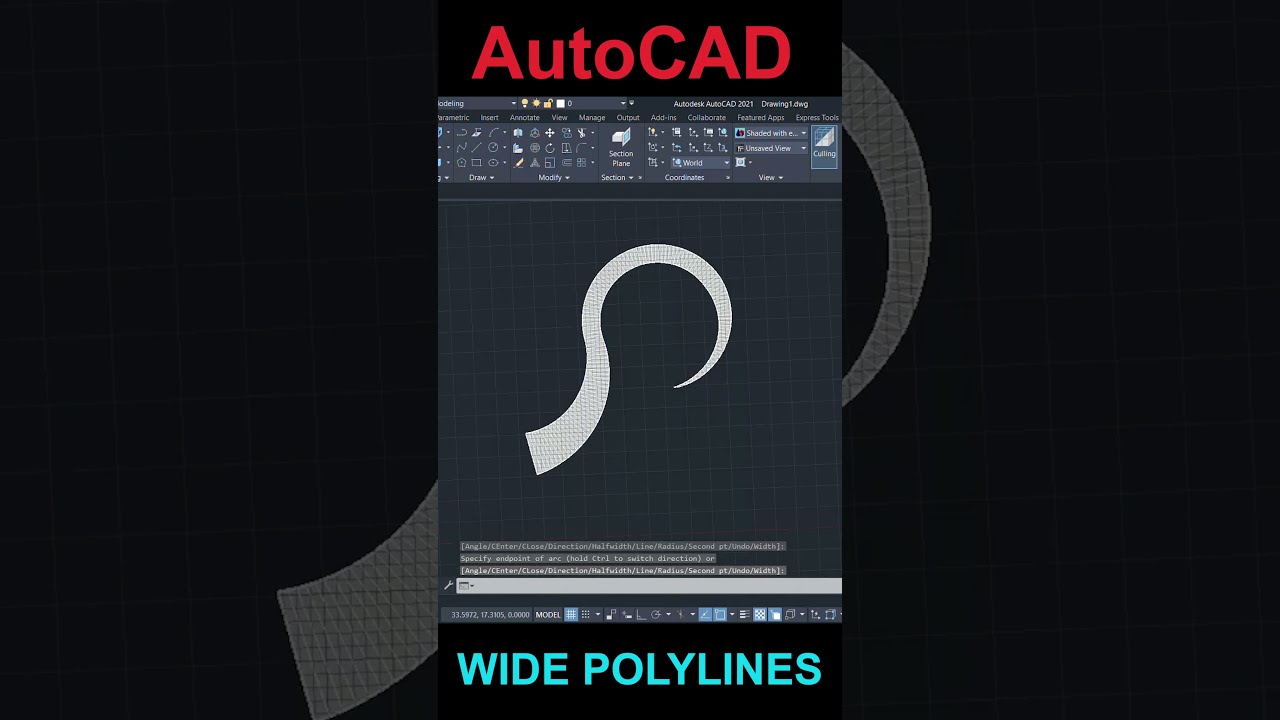 Wide Polylines In AutoCAD YouTube Wide Polylines In AutoCAD YouTube