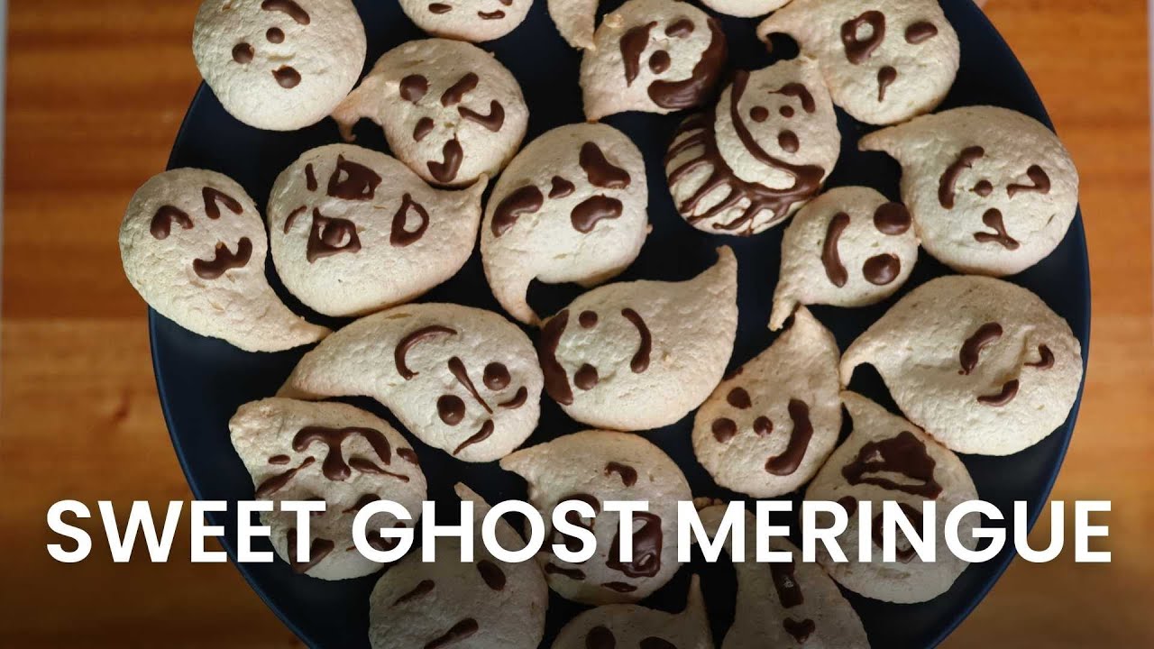 Snack Manis Cukup 3 Bahan Saja | Sweet Ghost Meringue - YouTube