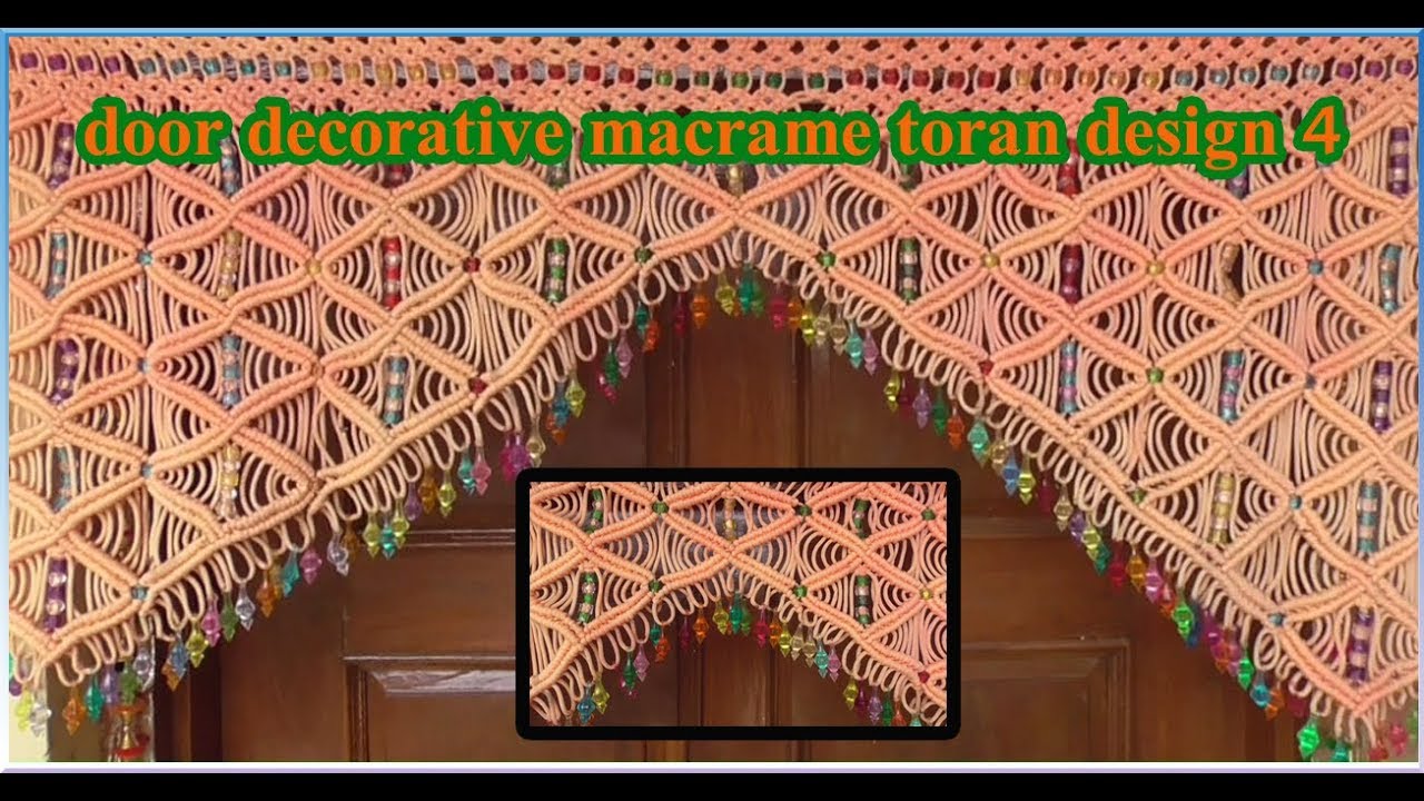 door decorative macrame toran design 04 - YouTube