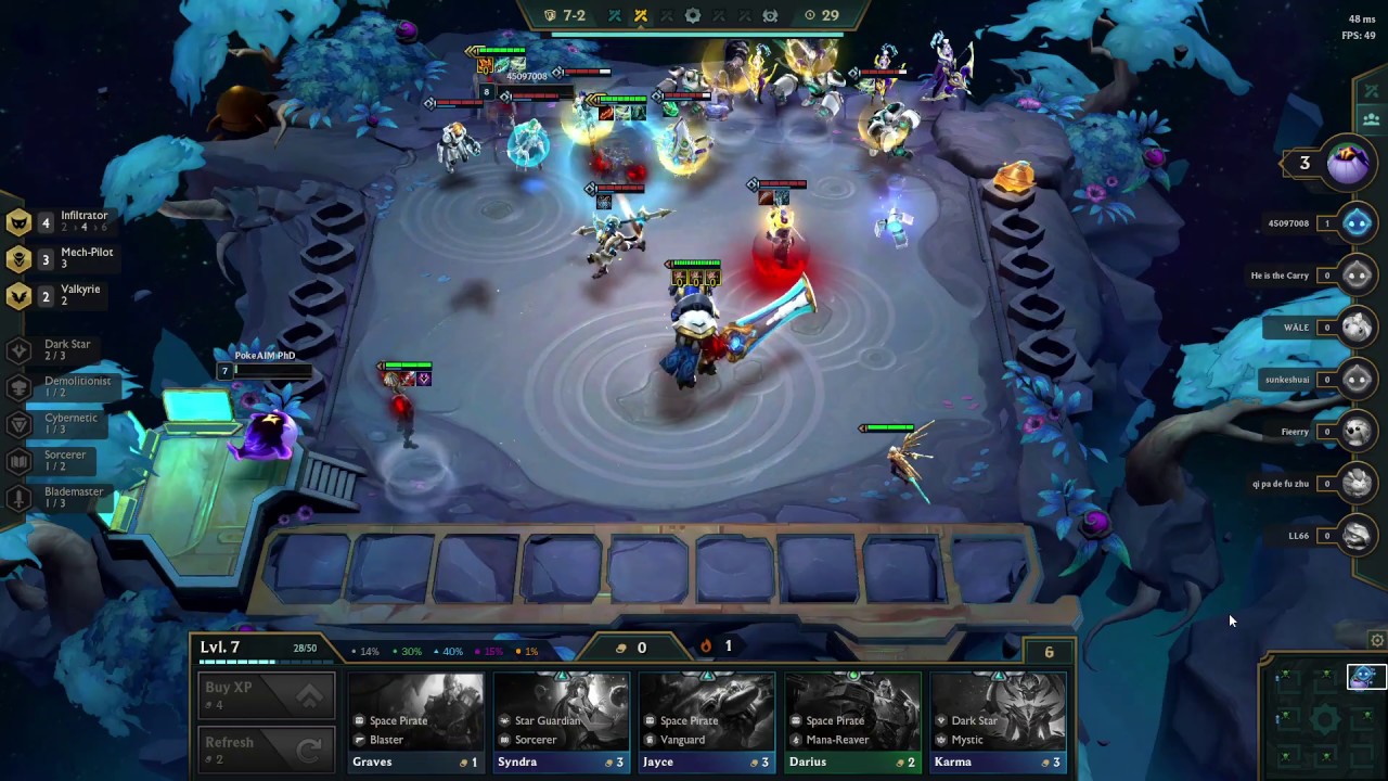 TFT Set 3 - Triple Titan's Resolve 9 Star Garen - YouTube