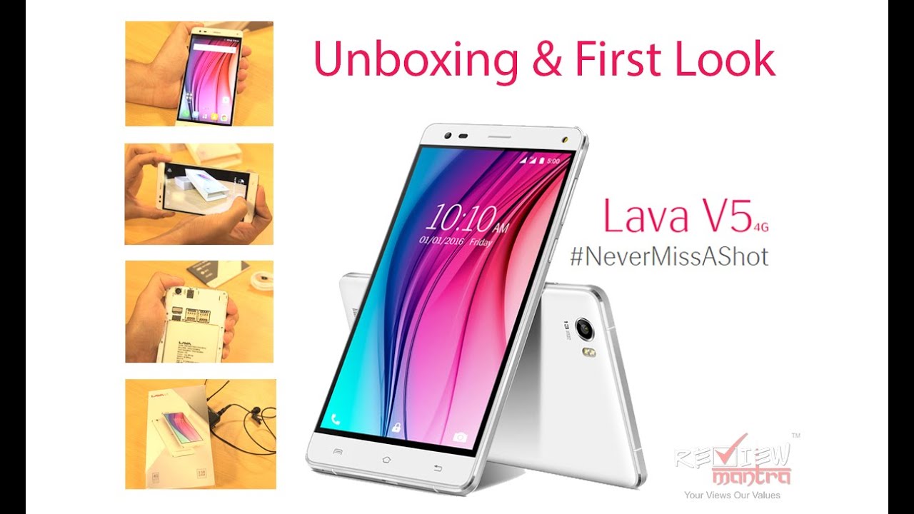 Lava V5 - Unboxing, First Look & Hands On Review - Never miss a shot ...