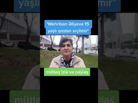 Merhriban Əliyeva 15 yaşlı qızdan seçilmir