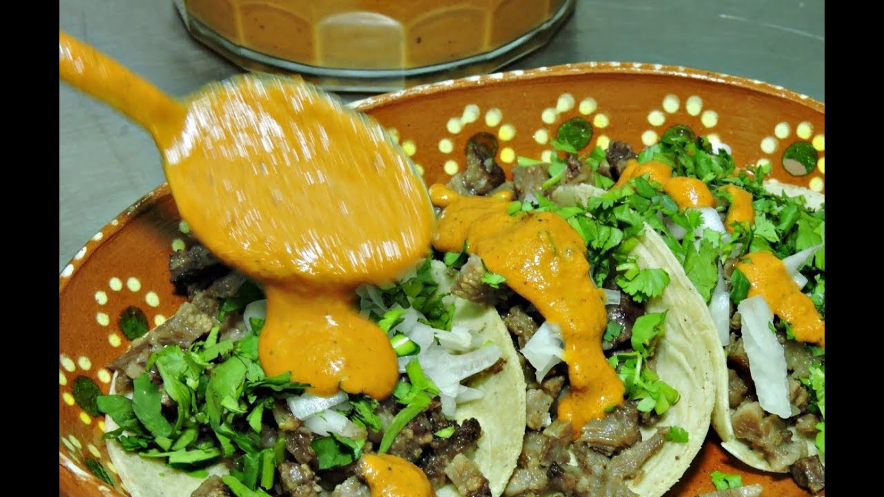 Salsa de cacahuates y chiles, para tacos.- RecetasdeLuzMa - YouTube