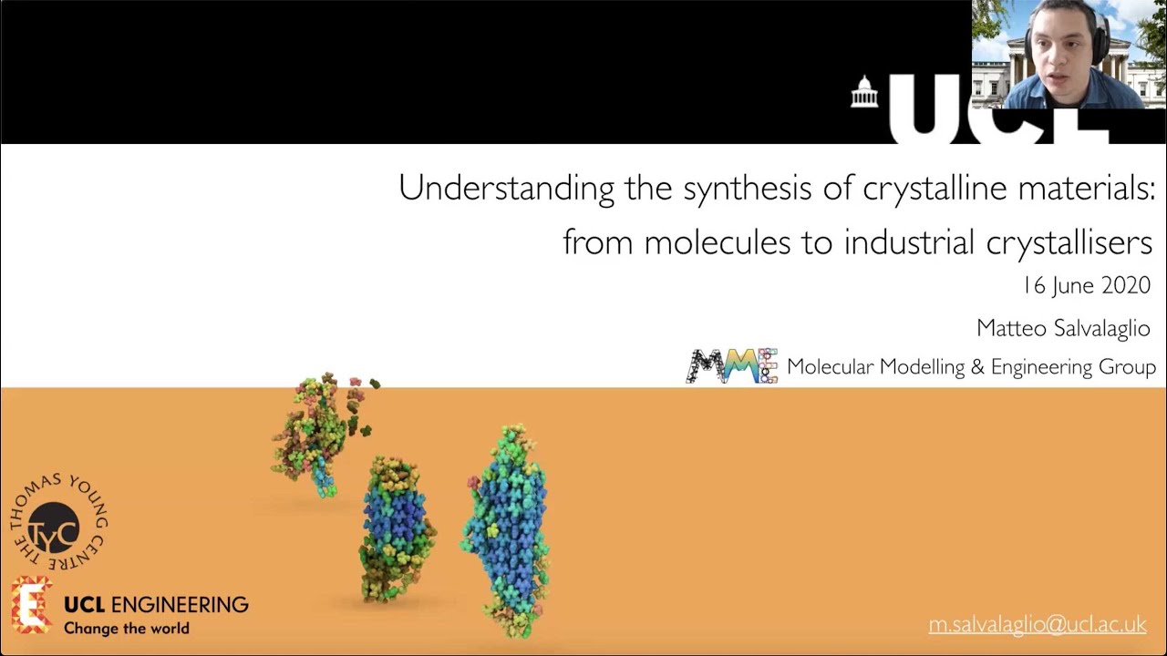 Understanding the synthesis of crystalline materials: from molecules to ...