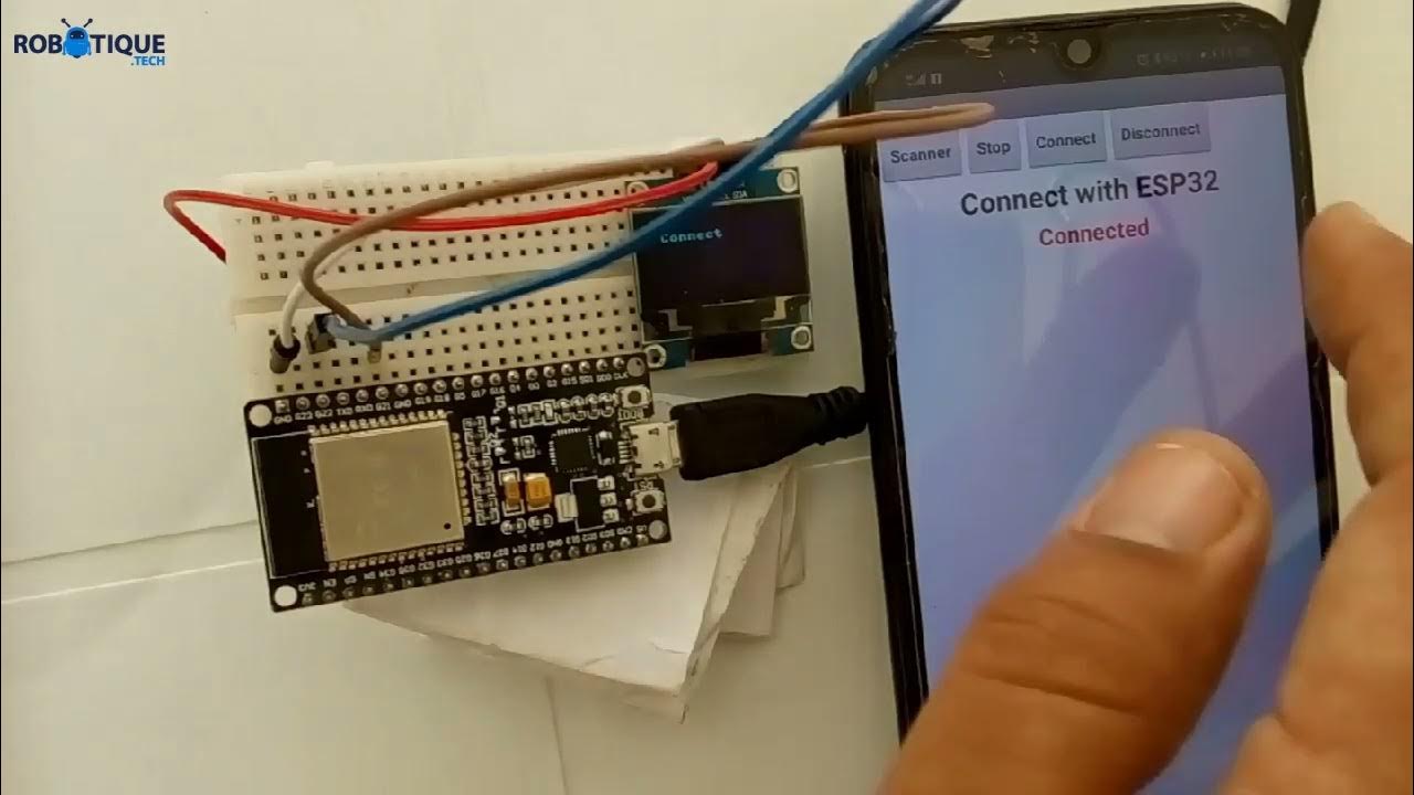 Connecter la carte ESP32 au smartphone via Bluetooth - YouTube